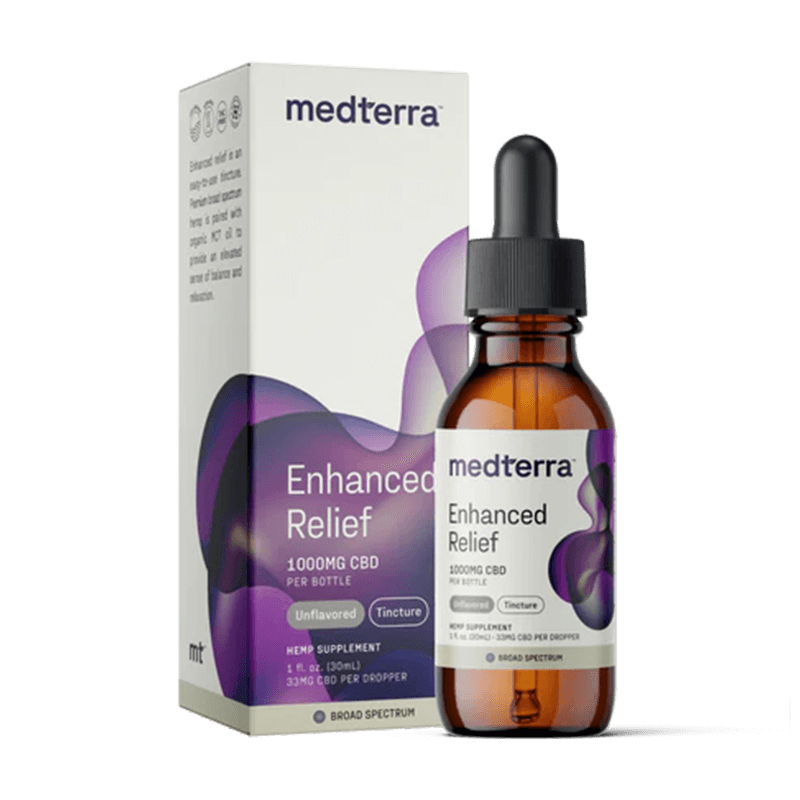 Broad Spectrum CBD Tincture - Unflavored - Medterra