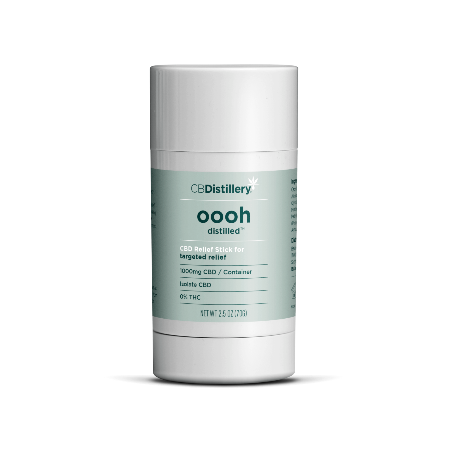 Relief CBD Isolate Balm Stick - CBDistillery