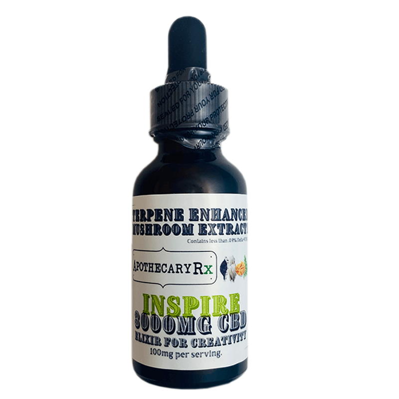 Inspire CBD Oil Tincture with Terpenes & Adaptogenic Mushroom ...