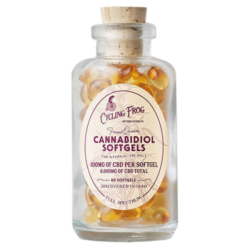 Cycling Frog - CBD Capsules - Full Spectrum Cannabidiol Softgels - 100mg