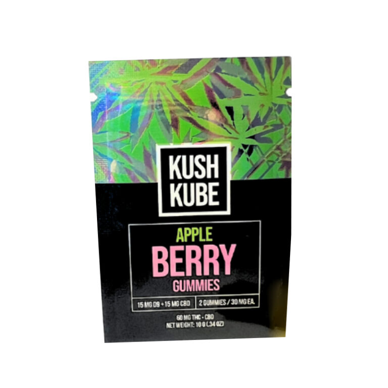 Full Spectrum CBD + Delta 9 THC Gummies - Apple Berry - Kush Kube