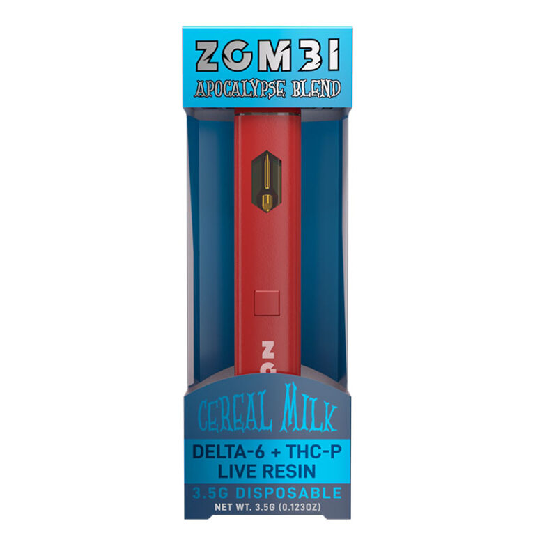 Live Resin THC-P + Delta 6 THC Vape Pen - Cereal Milk - 3.5g - Zombi