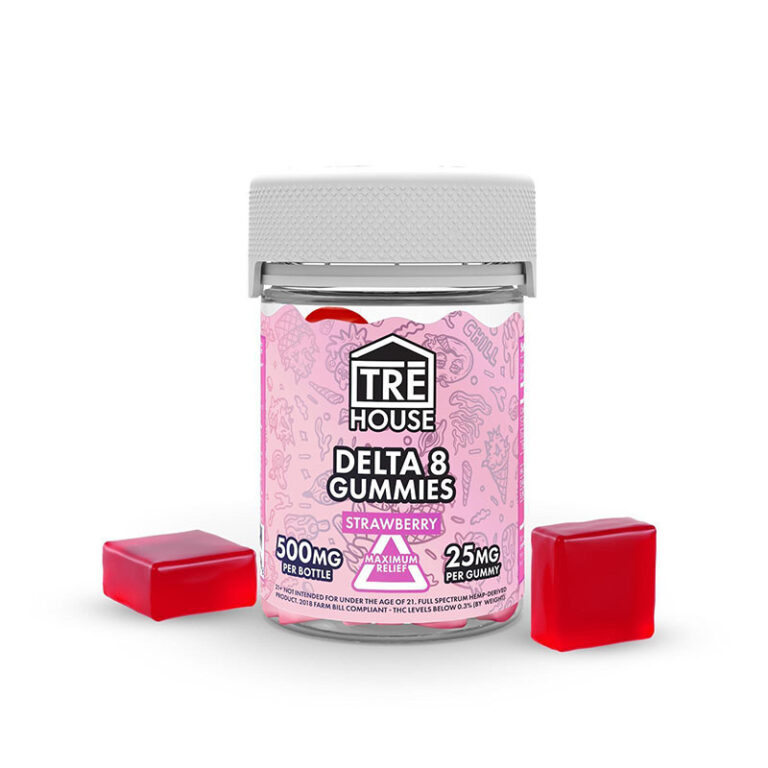 Delta 8 THC Gummies - Strawberry - TRĒ House