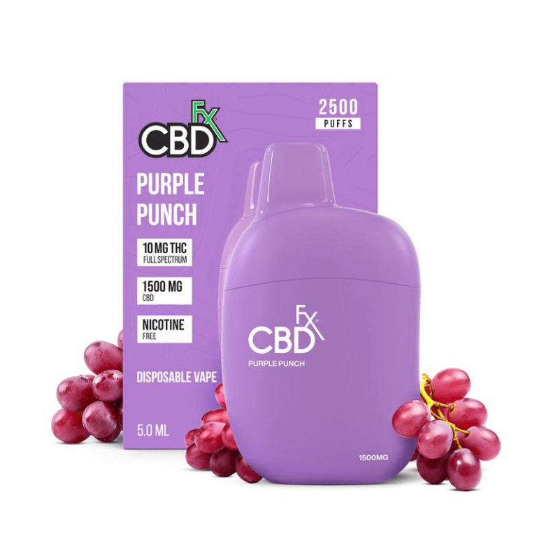 CBD + Delta 9 THC Vape Pen - Purple Punch - CBDfx