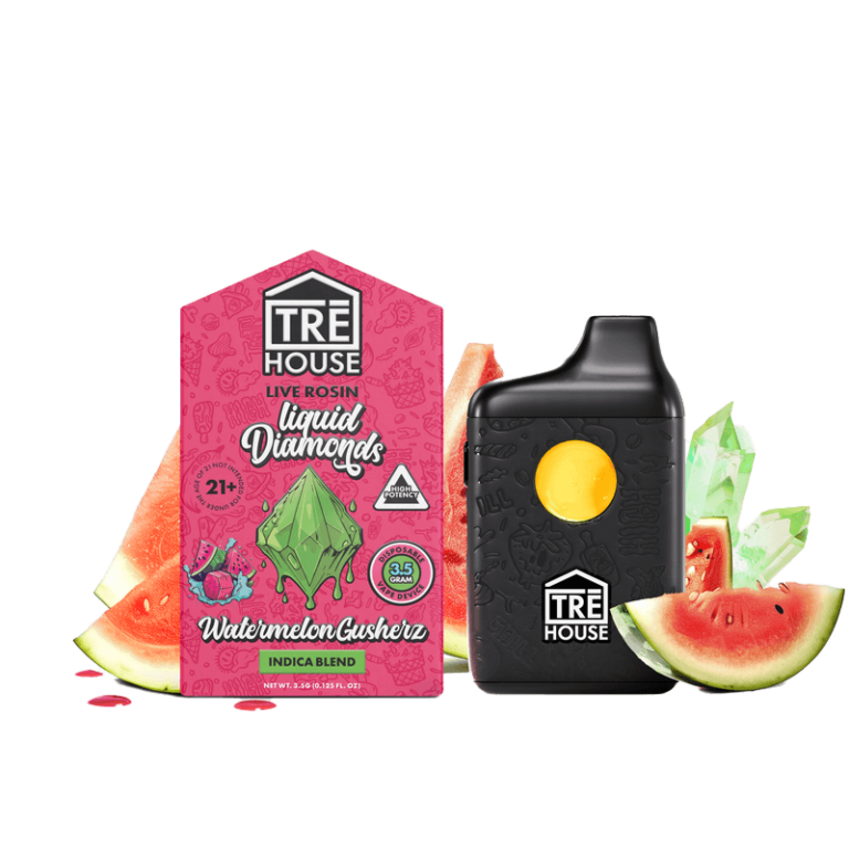Liquid Diamonds Live Rosin Vape Pen - Watermelon Gusherz - 3.5g Indica ...